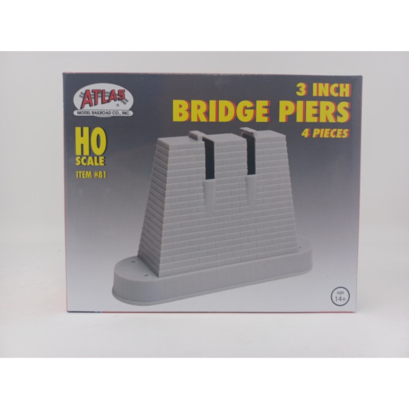 Atlas 81 - Bridge Pier 3" - HO Scale - Model Train Store | Exquisite Locomotive Models | Home ...